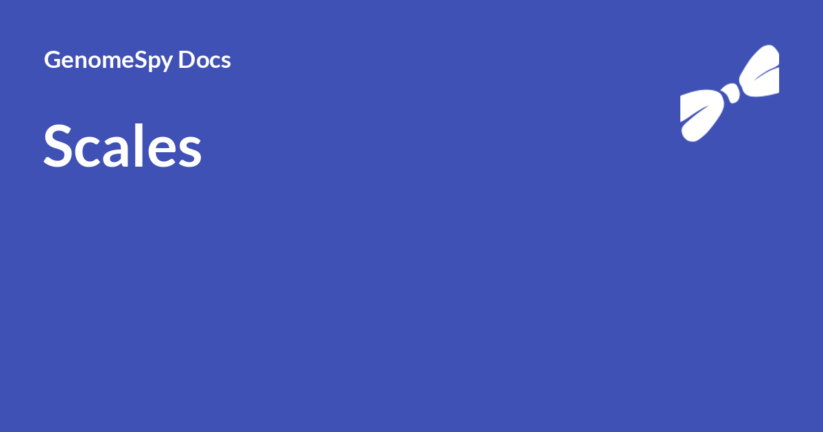 Scales - GenomeSpy Docs