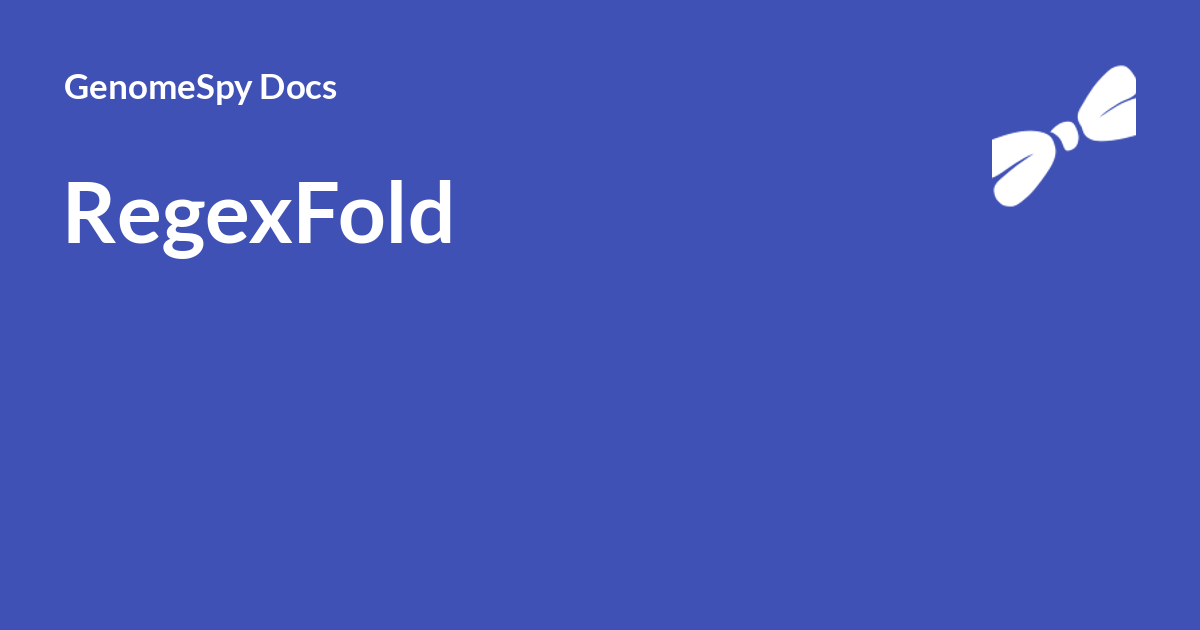 RegexFold - GenomeSpy Docs